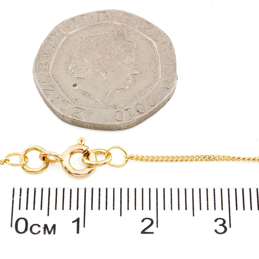 New 9ct Gold 24 inch Curb Chain