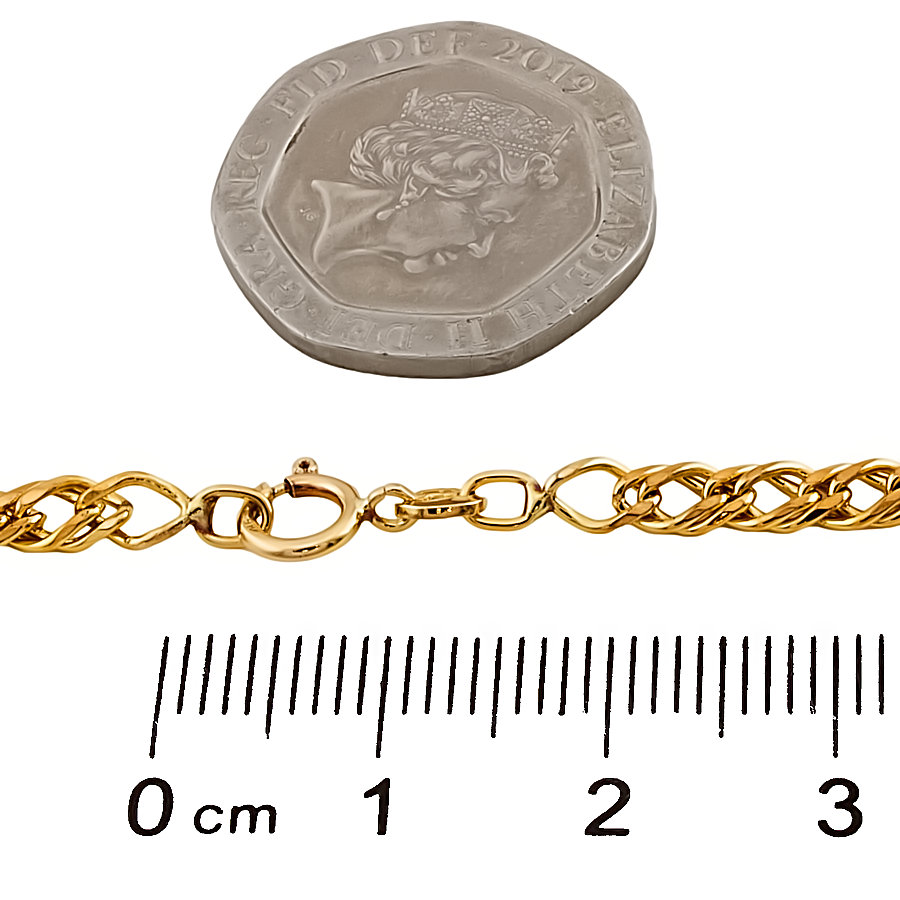 Second hand 9ct Gold 10g 19 inch Double Curb Chain