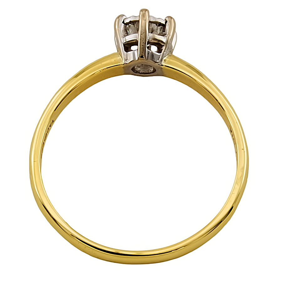 18ct Gold Diamond 0.40cts Solitaire Ring size V