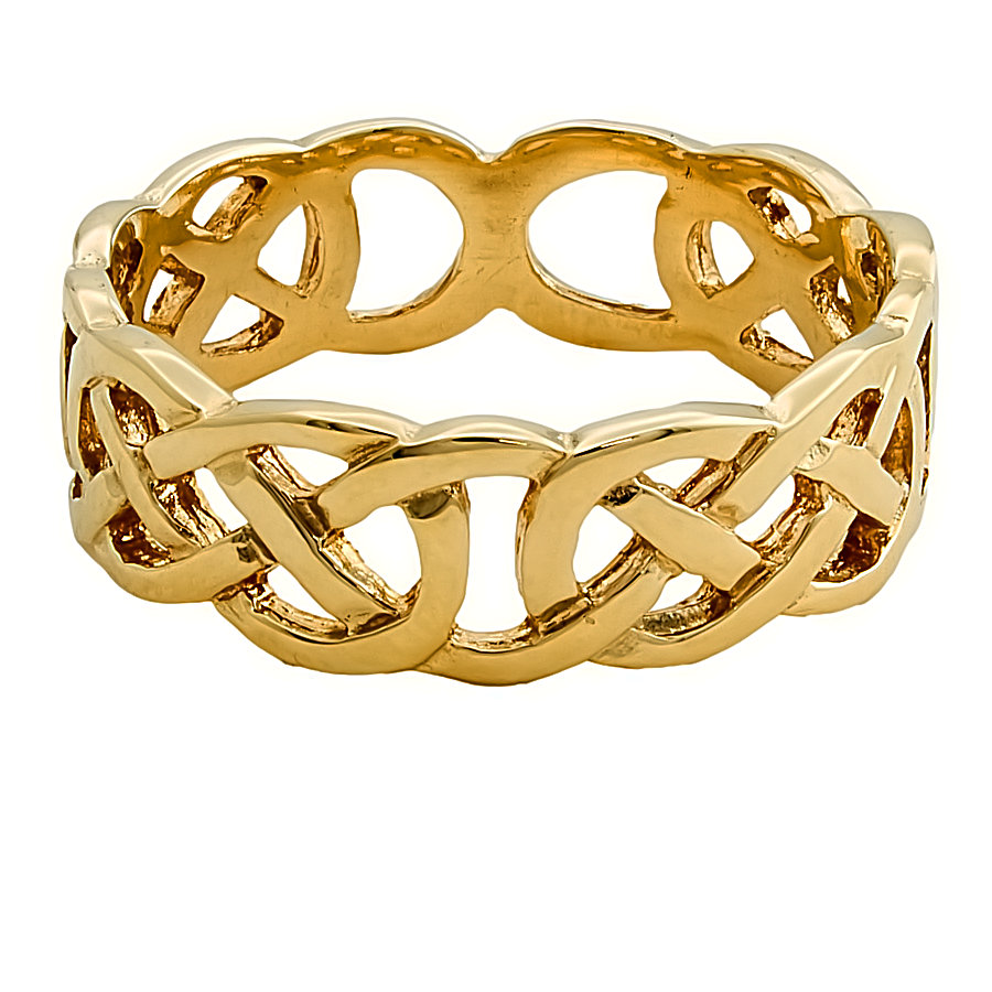 Second hand 9ct Gold Celtic Design Celtic Ring size Z