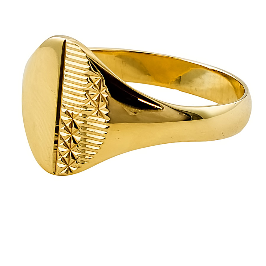 Second hand 9ct Gold 3.6g Signet Ring size Y
