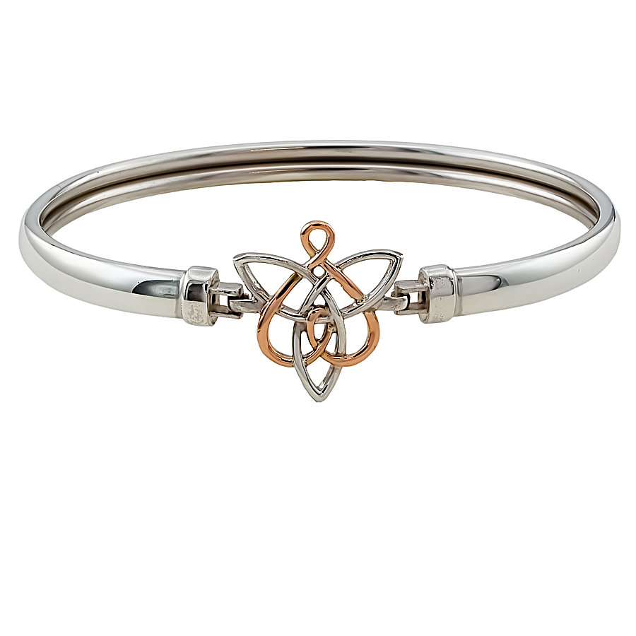Silver & 9ct Gold Clogau Bangle