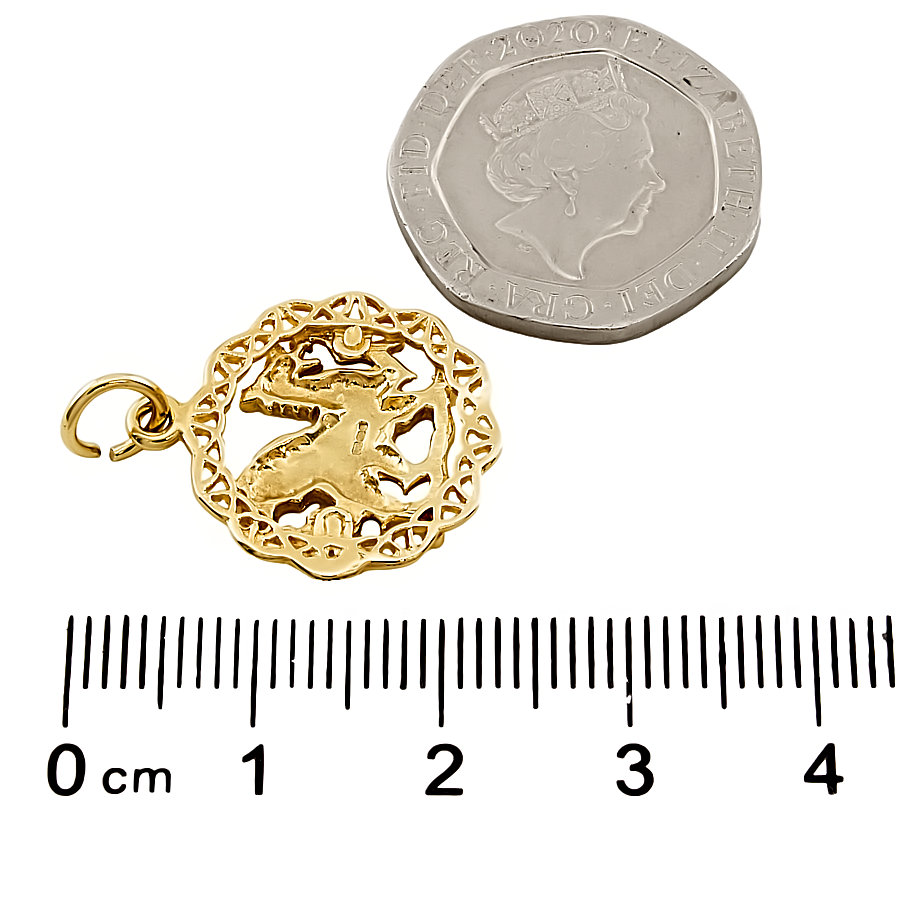 9ct Gold Welsh Dragon Pendant