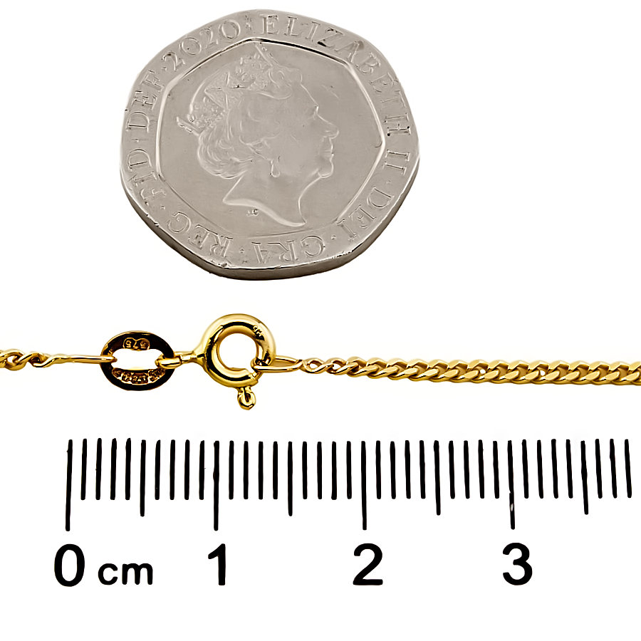 9ct Gold 6.8g 20 inch Cross Pendant with Chain