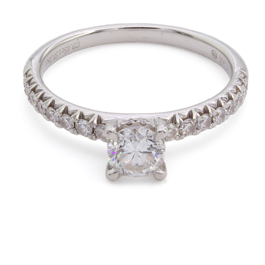 Second Hand Platinum Diamond 70pt Ring Size L